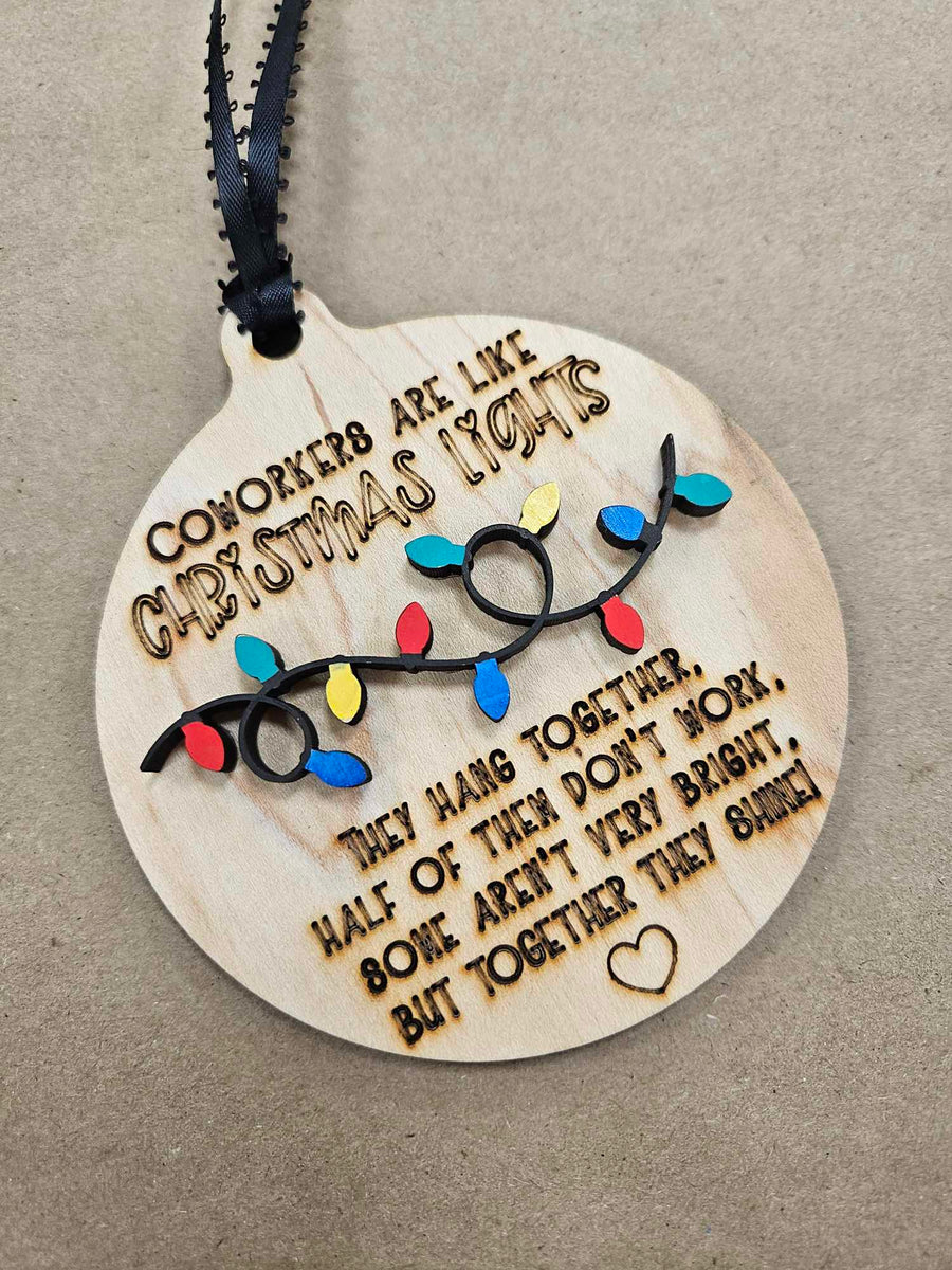 Co-Workers ornament – Beyond Laser Creations
